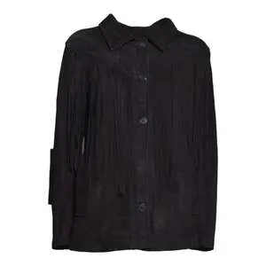 BLUSOTTO Suede Fringe Jacket