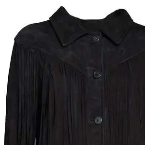 BLUSOTTO Suede Fringe Jacket