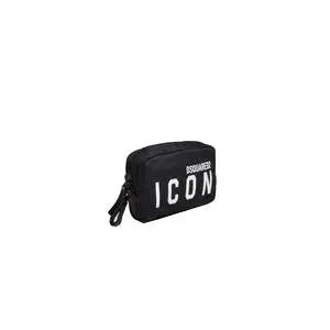 Dsquared2 Shiny Effect Nylon Mini Square Clutch