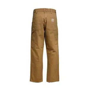 Carhartt Work In Progress Straight Leg Canvas Trousers - Marrone