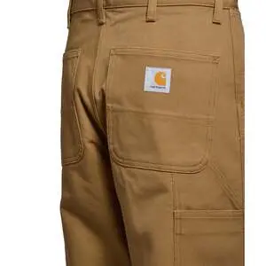 Carhartt Work In Progress Straight Leg Canvas Trousers - Marrone