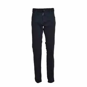 Dsquared2 Black Cotton Denim Jeans