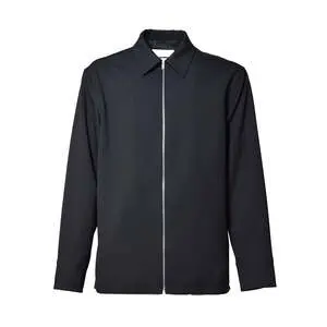 JIL SANDER Zip-up Shirt - Blu