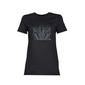 Max Mara Embellished Logo T-shirt - Nero