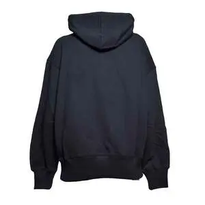 MSGM Oversized Logo Hoodie - Nero/argento