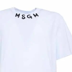 MSGM Crewneck Printed T-shirt