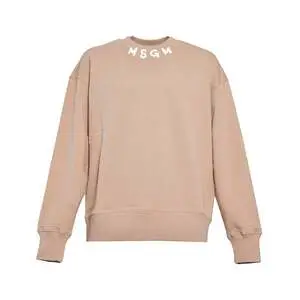 MSGM Crew Neck Sweatshirt - Beige