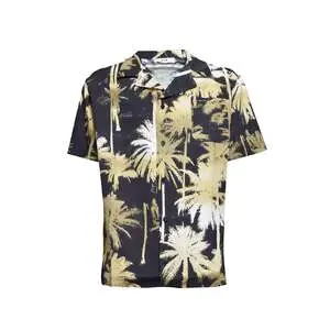 MSGM Palm Tree Print Short Sleeve Shirt