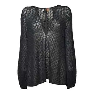 Missoni Black Lace Knit Shirt - Nero/argento