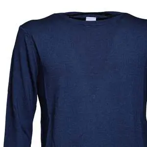 Aspesi Pure Wool Shaved Knit Pullover - Blu