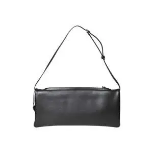 COURREGES Courrèges Black Leather Shoulder Bag
