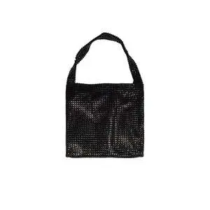 Rabanne Aluminum Metal Mesh Soft Square Shoulder Bag - Nero