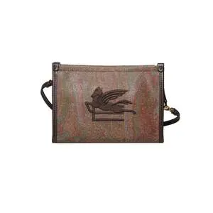 Etro ETRO Paisley Print Pegasus Logo Shoulder Bag Multicolour