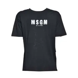 MSGM Milano" Logo T-shirt - Nero