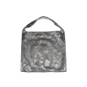 Rabanne Silver Tone Mesh Bag - Argento