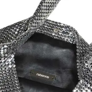 Rabanne Silver Tone Mesh Bag - Argento