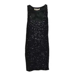 NINEMINUTES Black Sequin Embellished Mini Dress
