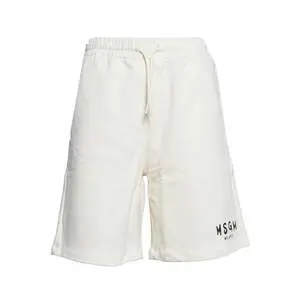 MSGM Drawstring Waist Shorts - Crema