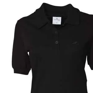 COURREGES Courrèges Black Short Sleeve Polo Dress