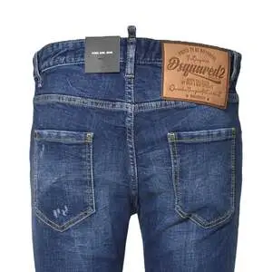 Dsquared2 Distressed Slim Fit Jeans - Denim
