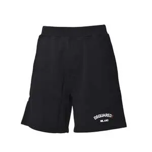 Dsquared2 Black Logo Sweat Shorts - -97