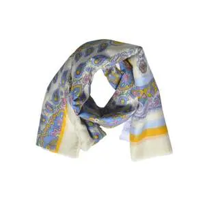 Etro Scarfs - Crema/azzurro