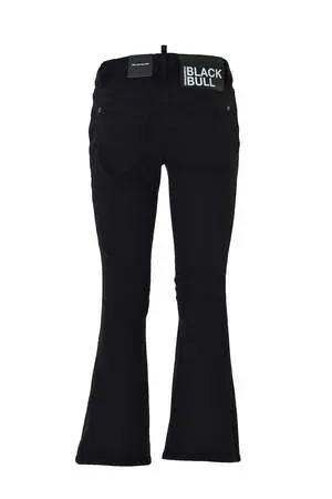 Dsquared2 Black Wash Bell-bottom Jeans