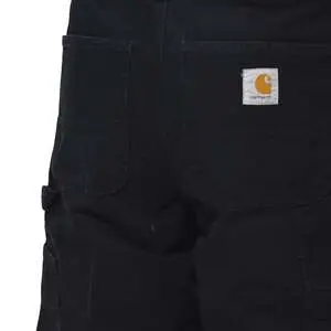 Carhartt Work In Progress Logo Detailed Relaxed Fit Shorts - Nero