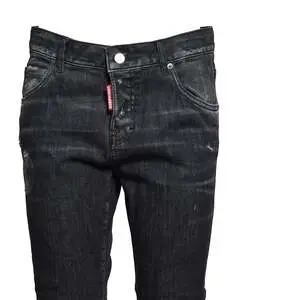 Dsquared2 Distressed Black Wash Jeans