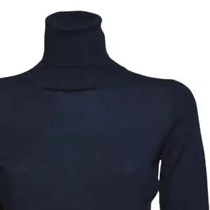 Max Mara Turtleneck Long Sleeve Sweater - Blu