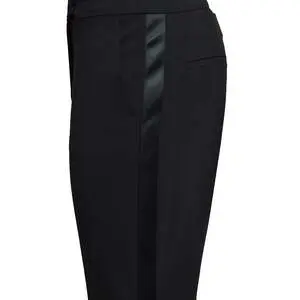 Max Mara Virgin Wool Satin And Mohair Trousers
