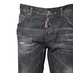 Dsquared2 Distressed Black Wash Jeans - Nero