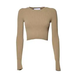 Max Mara Ribbed Cropped Sweater