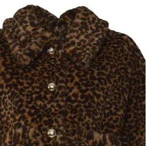 Max Mara Leopard Print Fur Jacket - Leopardato