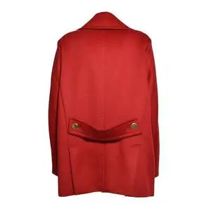 Max Mara Double Breasted Coat - Bordeaux