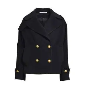 Tagliatore Double Breasted Coat - Nero