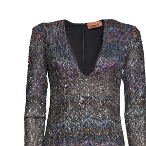 Missoni Sequined V-neck Mini Dress - Multicolour