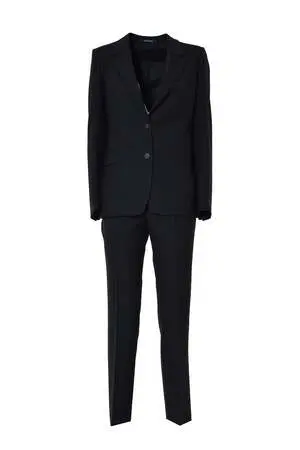 Tagliatore Black Suit Jacket And Trousers - Nero