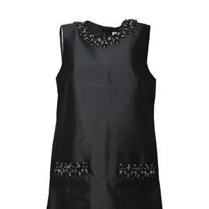 SELF-PORTRAIT Embellished Collar And Pocket Dress - -97