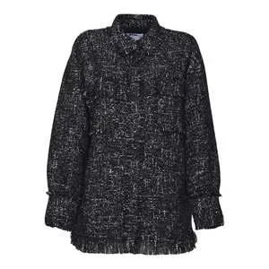 MSGM Embellished Tweed Shirt