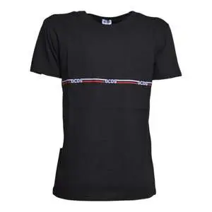 Gcds Black T-shirt With Logo Detail - Nero