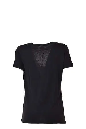 L'Agence Black V-neck T-shirt
