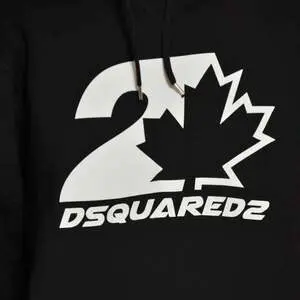Dsquared2 Cotton Gauzed Sweatshirt With Adjustable Hood