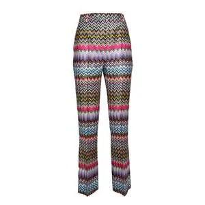 Missoni Zigzag Pattern Trousers - Multicolour/nero