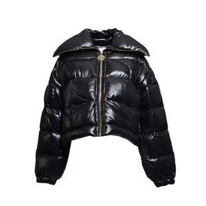 PATOU Quilted Nylon Down Jacket With Maxi Collar