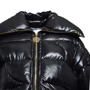 PATOU Quilted Nylon Down Jacket With Maxi Collar