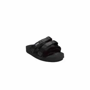 Suicoke Sandals With Fur Lining And Platform Sole