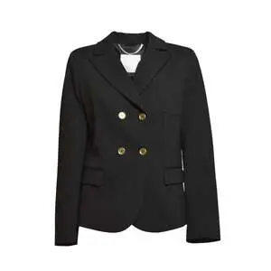 ROOM 52 Double Breasted Blazer With Metal Trims