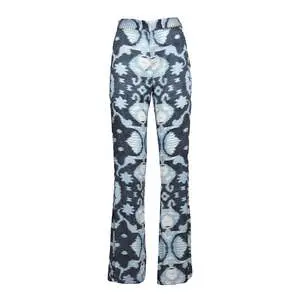 BAZAR DELUXE Abstract Patterned Viscose Trousers