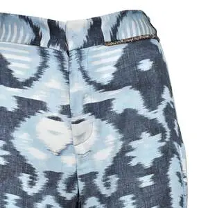 BAZAR DELUXE Abstract Patterned Viscose Trousers